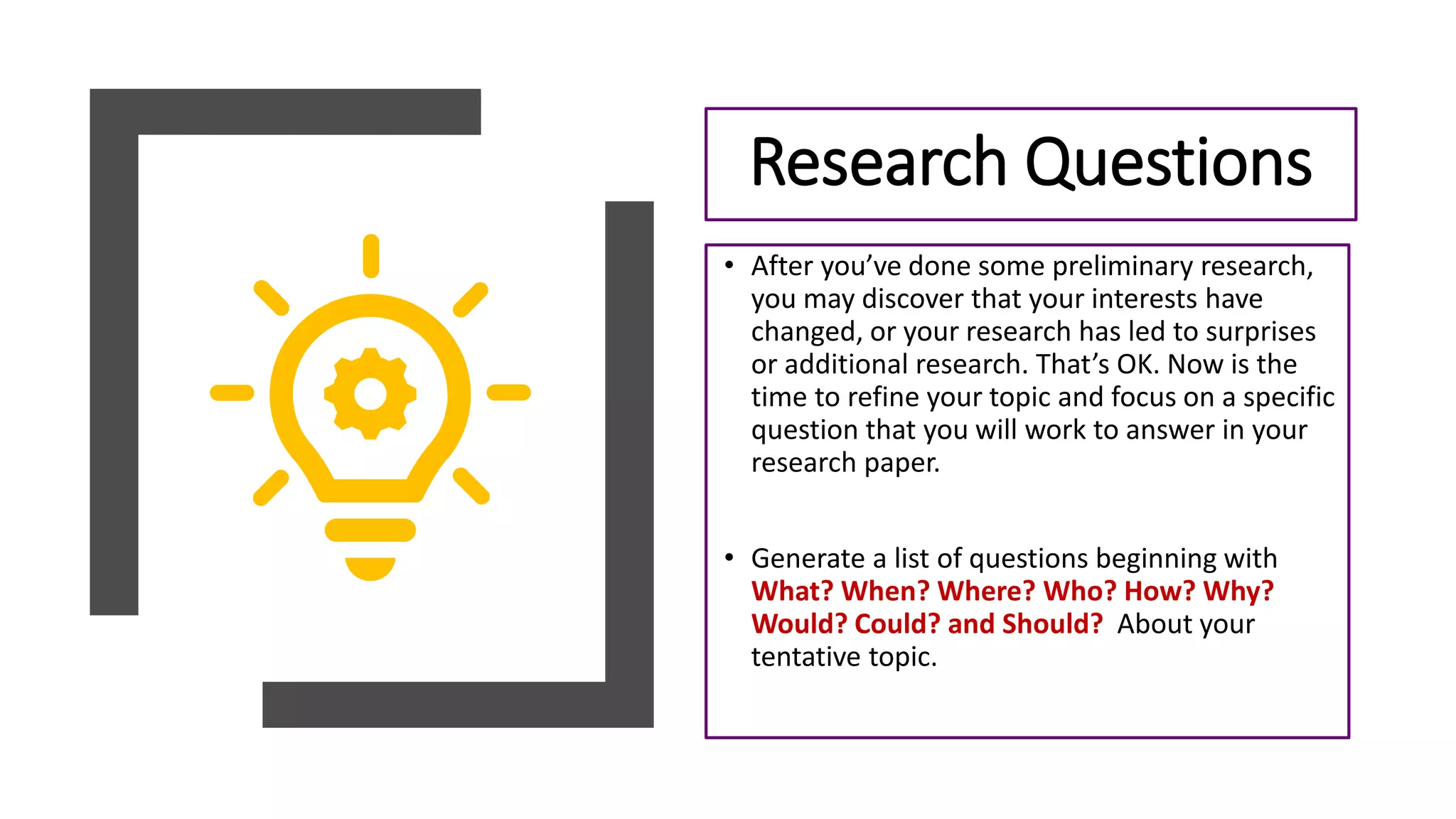 Developing a Research Plan | PDF
