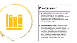 Developing a Research Plan | PDF