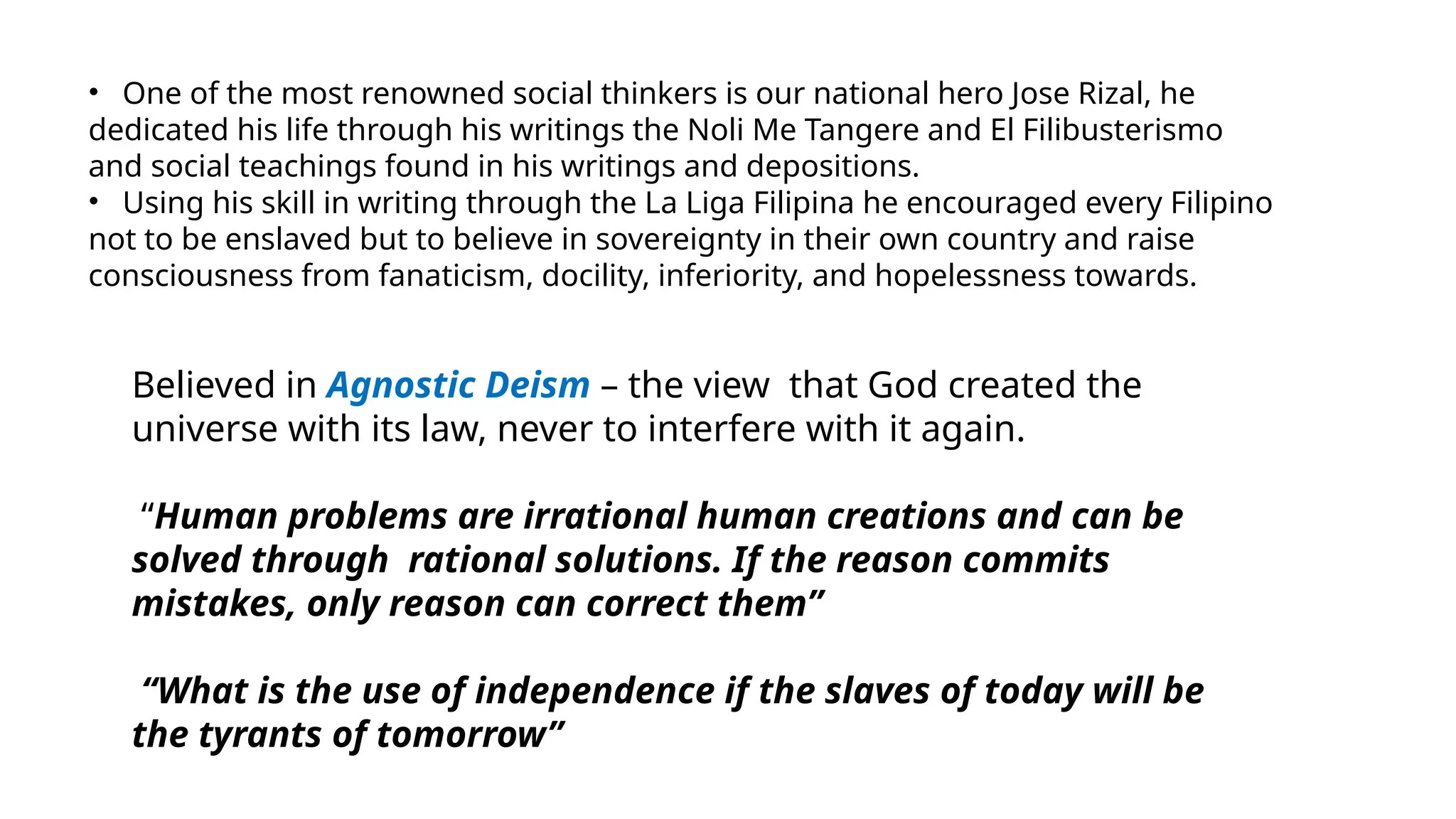 The Filipino Social Thinkers (DISS HUMSS 11) | PPTX