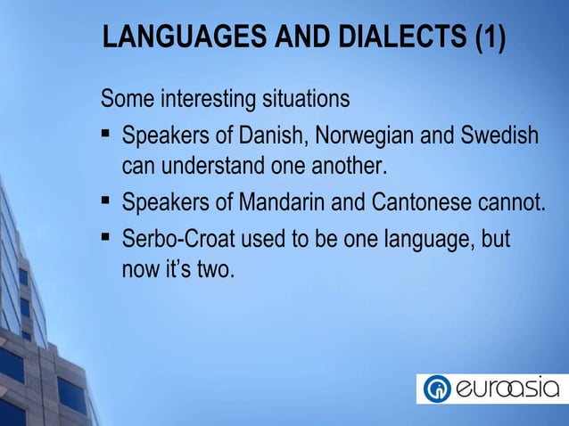 The diversity of language | PPT