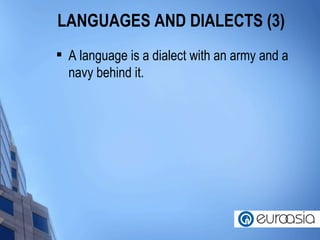 The diversity of language | PPT