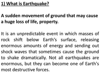 Lecture earthquake-1 | PPTX