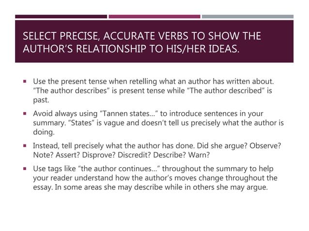 Lecture - Effective Summaries | PPT