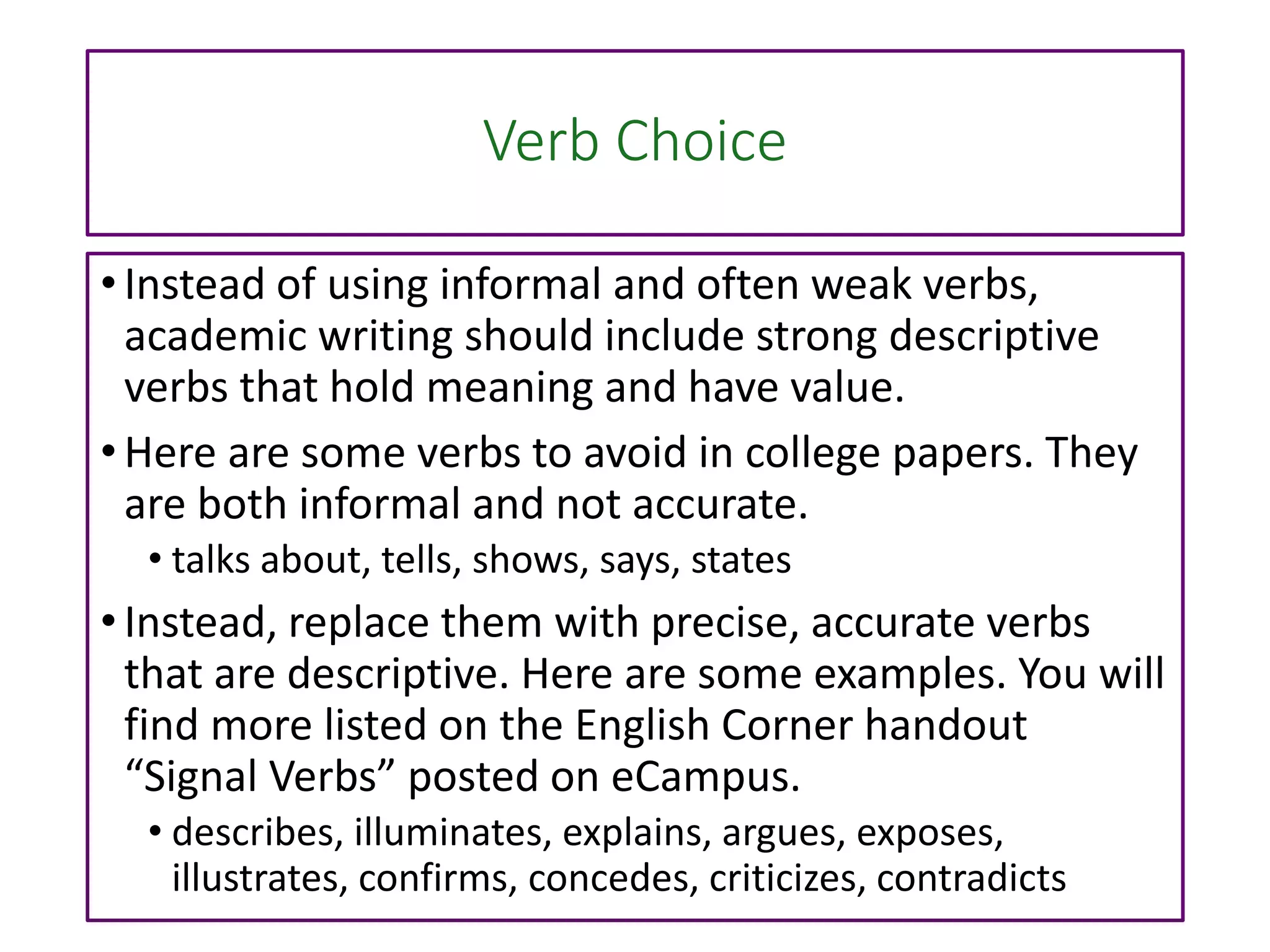 Finding Your Voice: Formal vs Informal Language | PPT