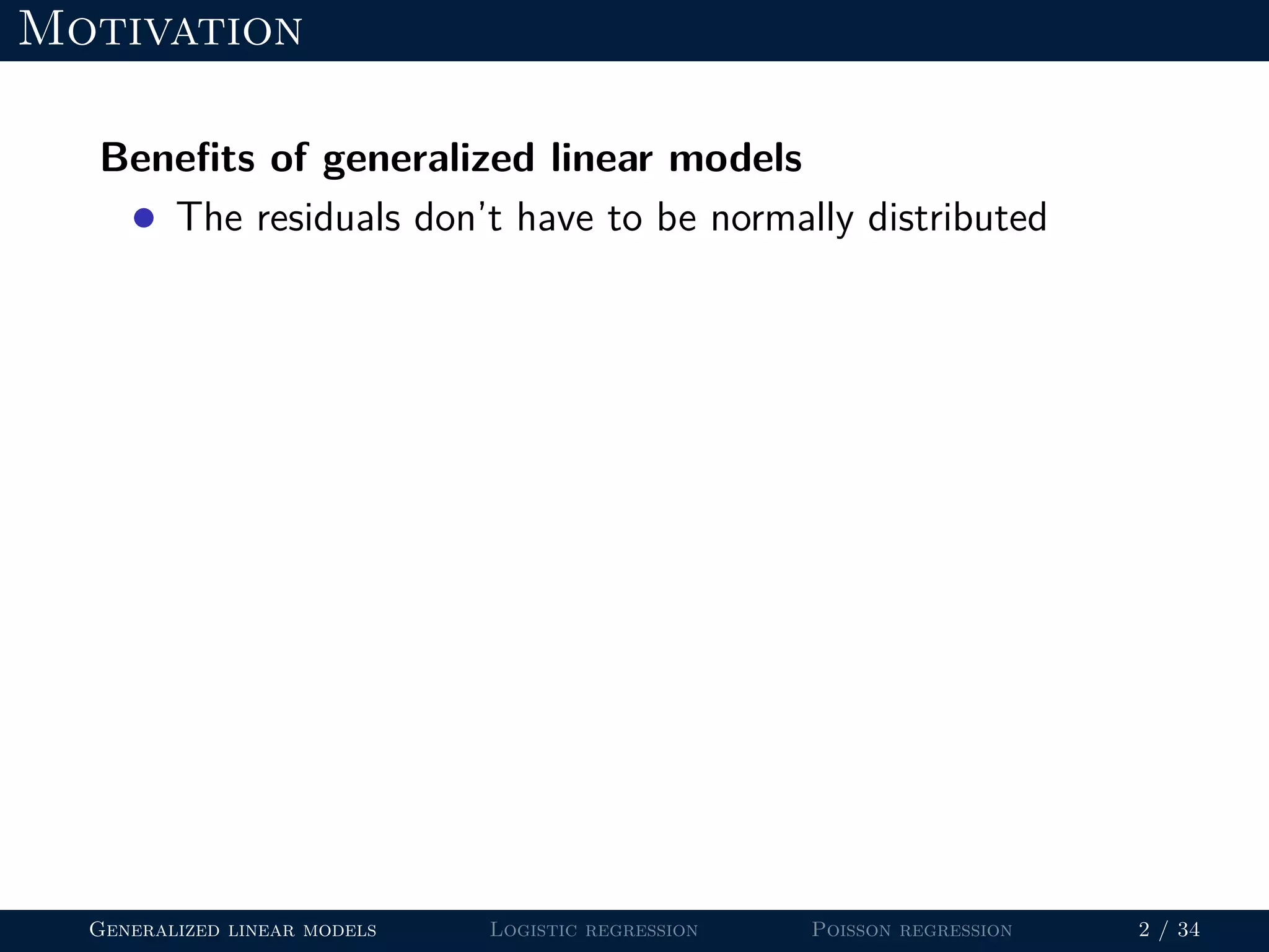 Introduction To Generalized Linear Models Ppt