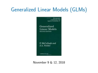 Introduction to Generalized Linear Models | PPT