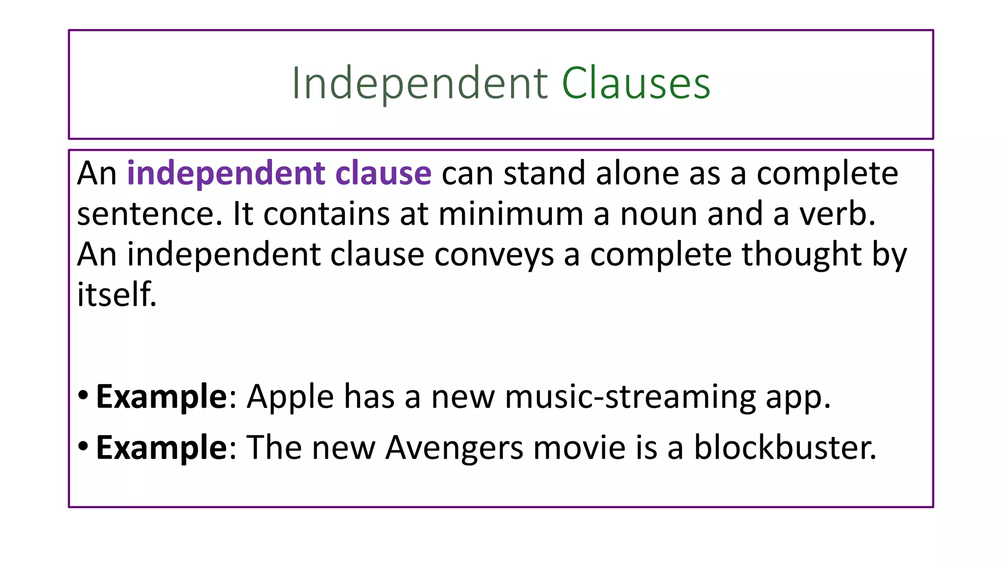 Clauses and Sentences | PPTX