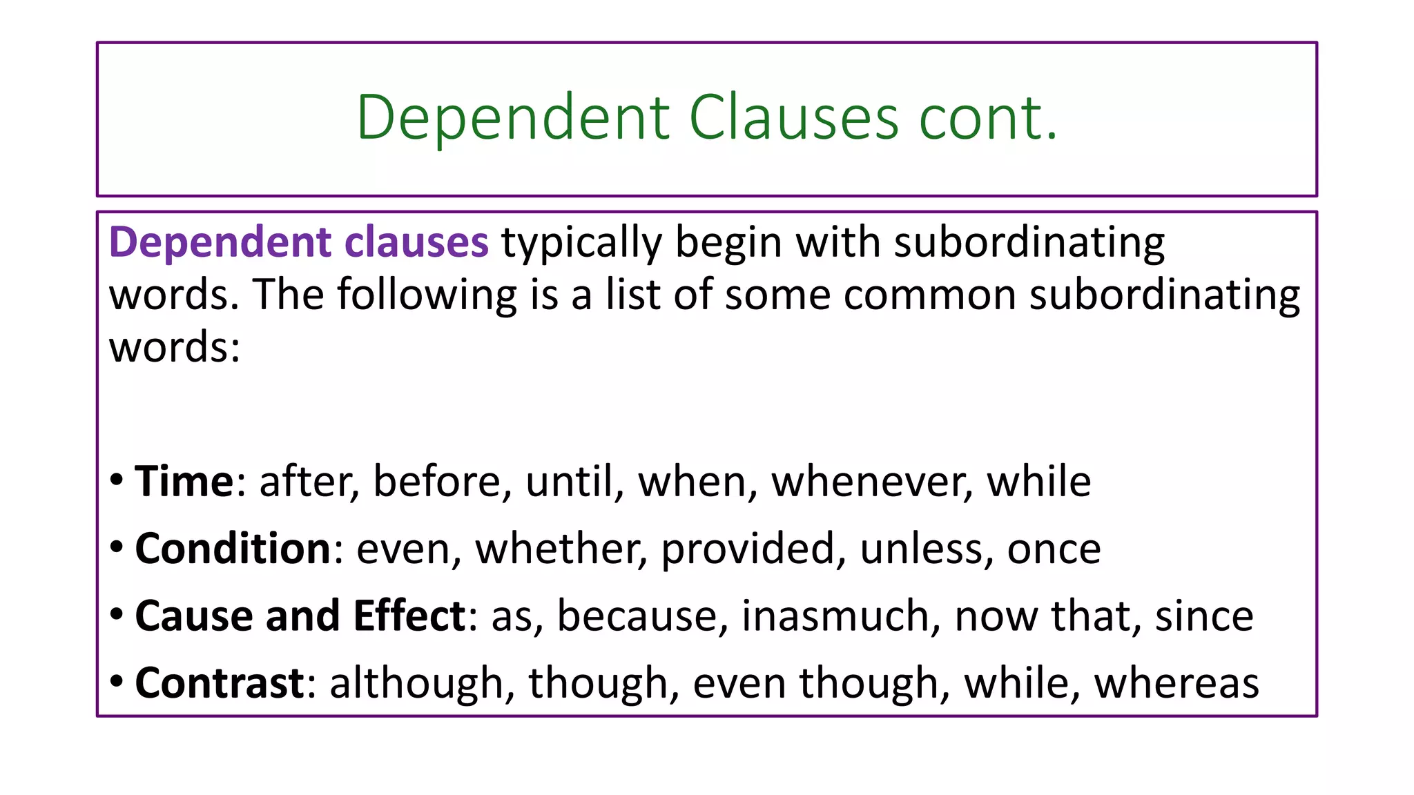 Clauses and Sentences | PPTX