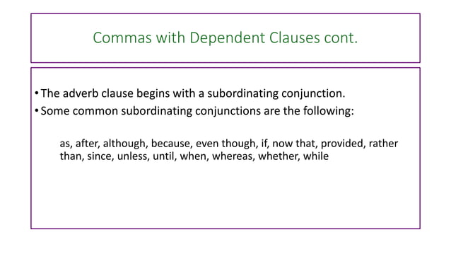 Commas and Semicolons | PPTX
