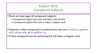 Subject-Verb Agreement | PPT