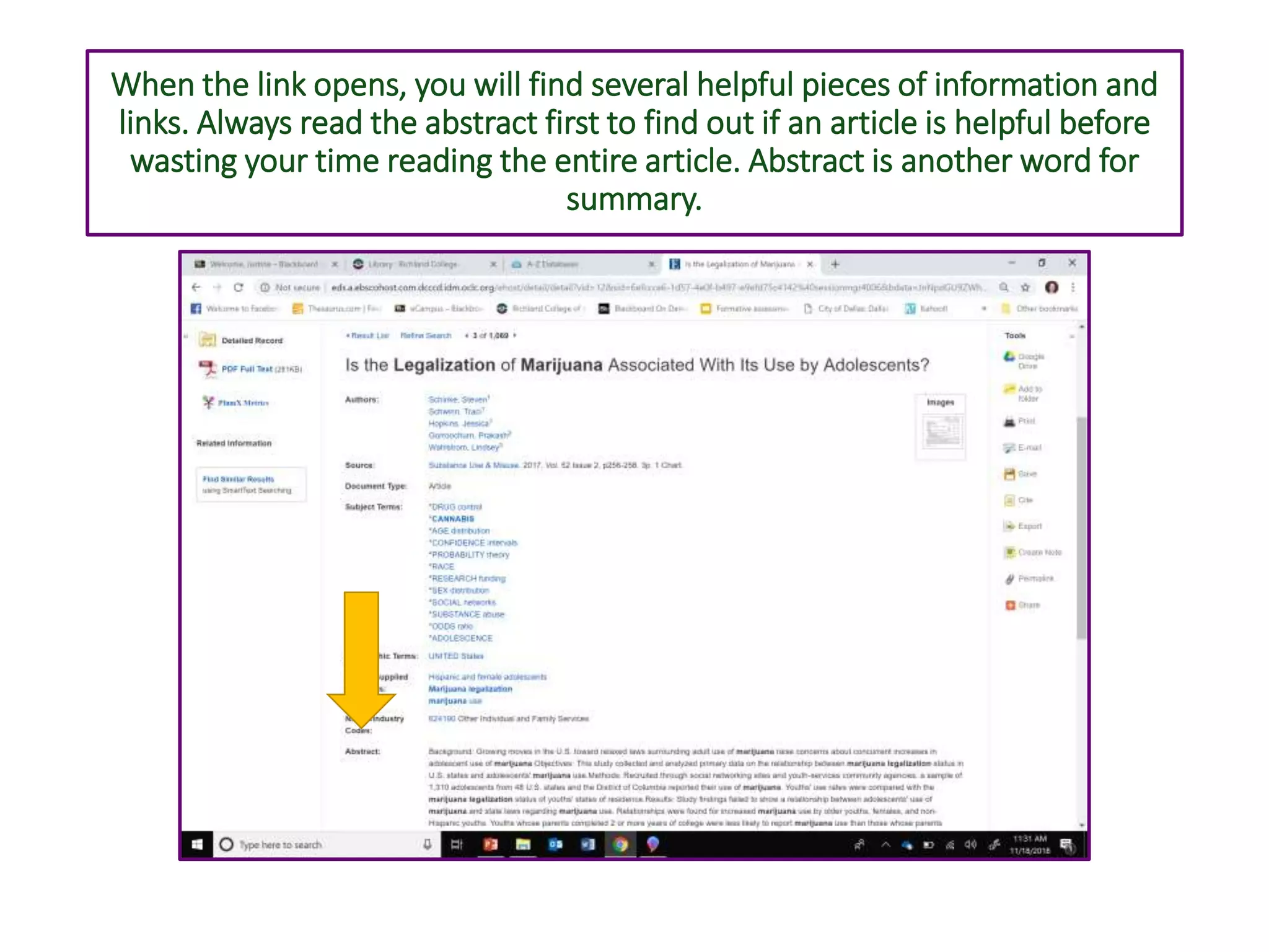 How to use the database Academic Search Complete | PPTX