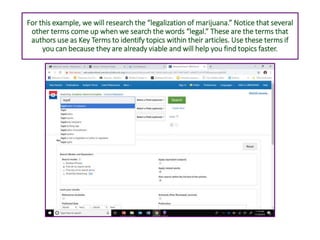 How to use the database Academic Search Complete | PPTX