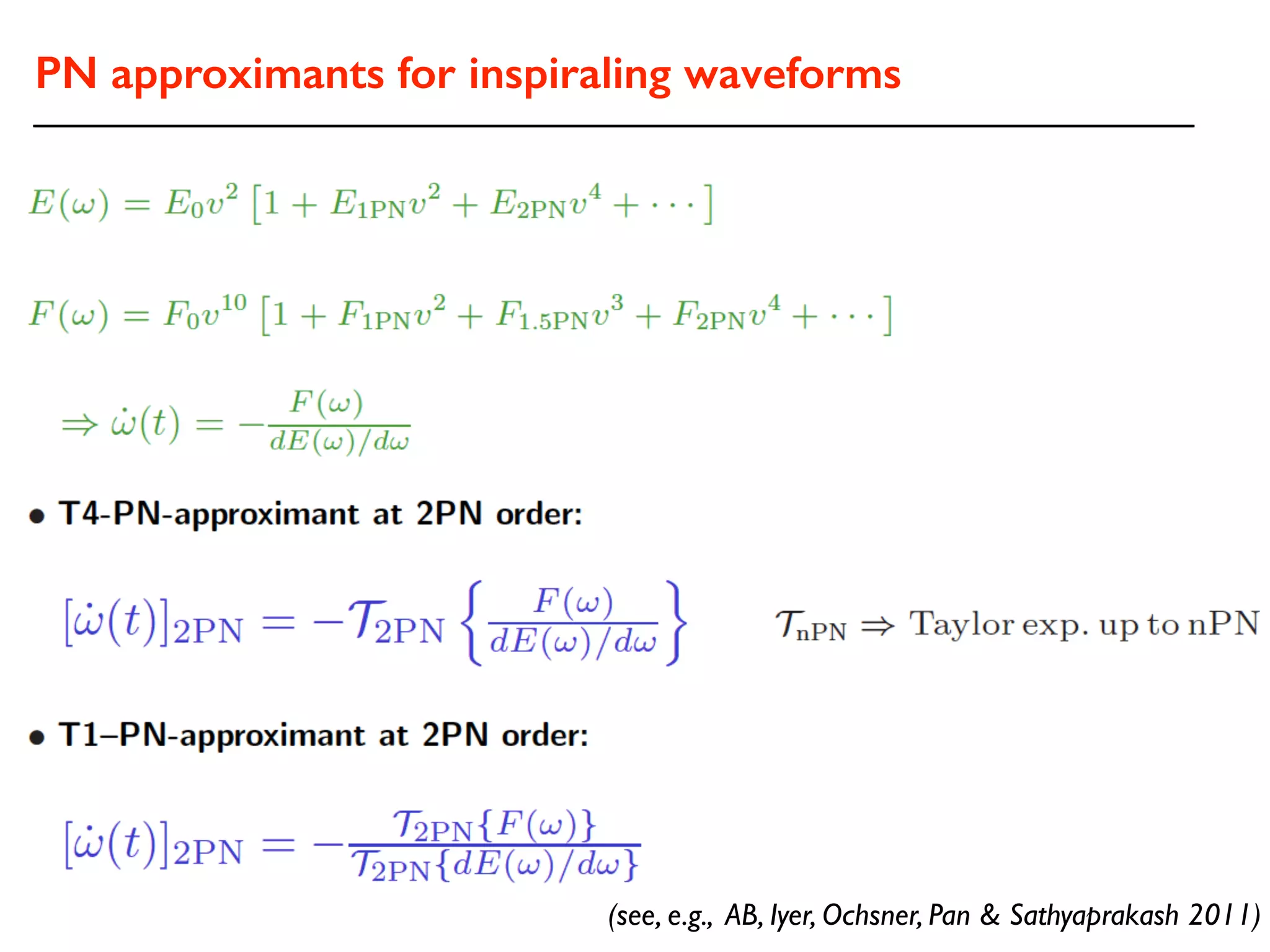 The Analytical/Numerical Relativity Interface behind Gravitational Waves: Lecture I - Alessandra ...
