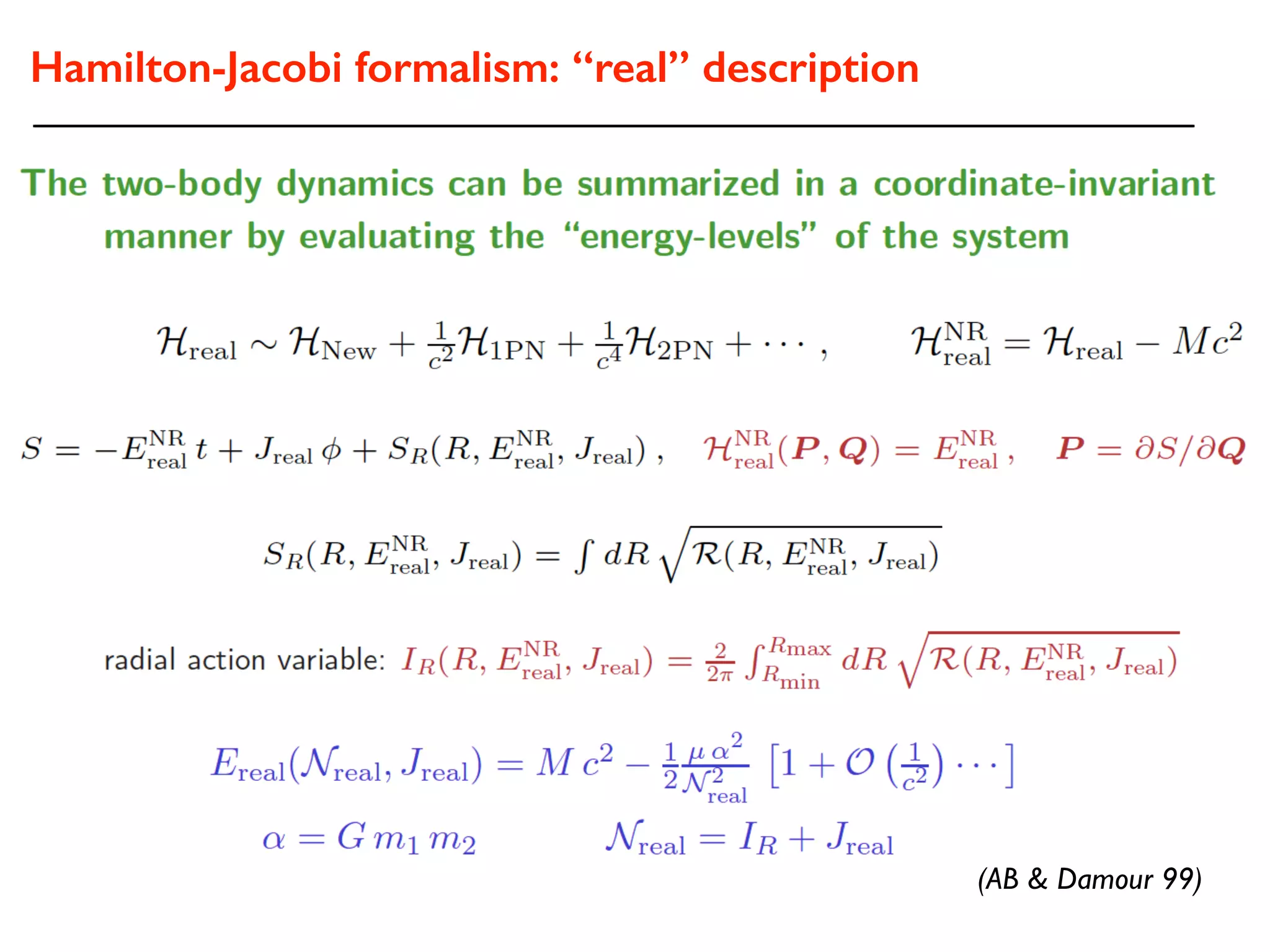 The Analytical/Numerical Relativity Interface behind Gravitational Waves: Lecture I - Alessandra ...