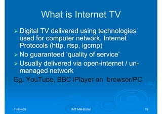 IMT Lecture Ict.VOIP+IPTV.Part01.MM-Biztel 02 Nov09 | PPT