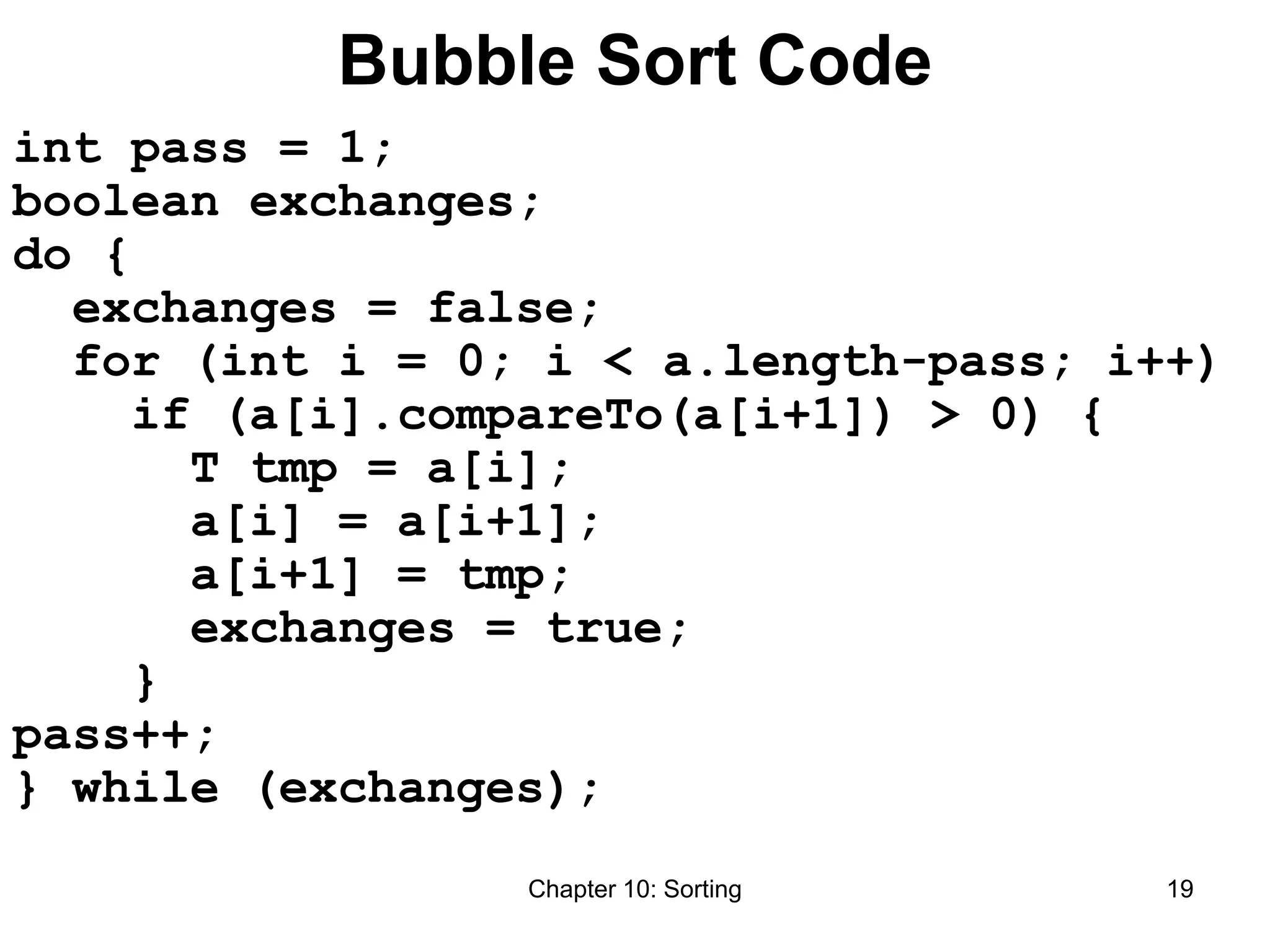 Lecture K Sorting Ppt Programming Languages Computing