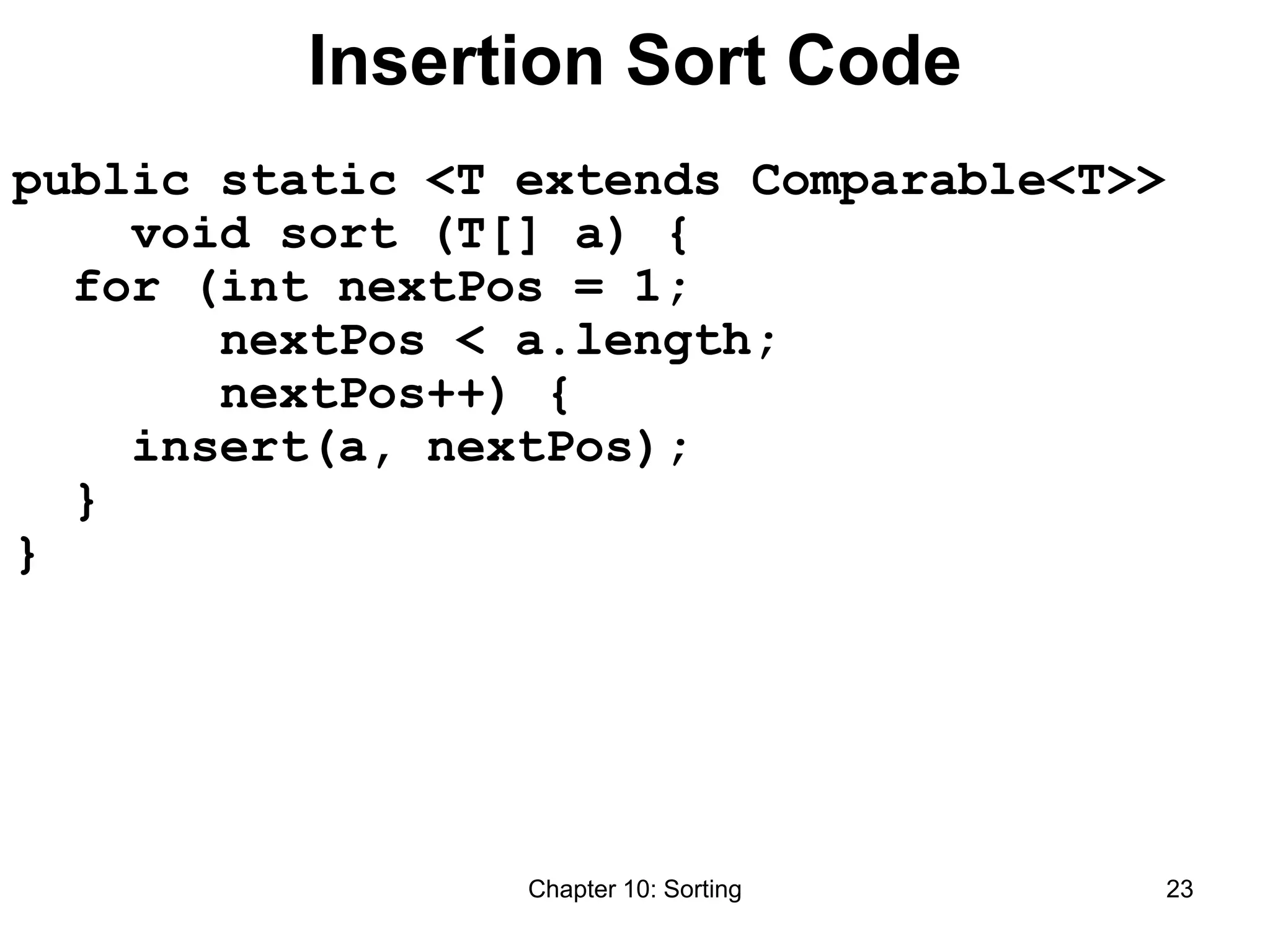Lecture K Sorting Ppt Programming Languages Computing