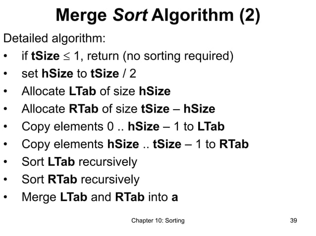 Lecture K Sorting Ppt Programming Languages Computing