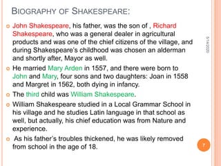 (Shakespeare/Literary works) Rahmatullah Katawazai's Lecture | PPTX