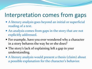 Literary Analysis | PPTX