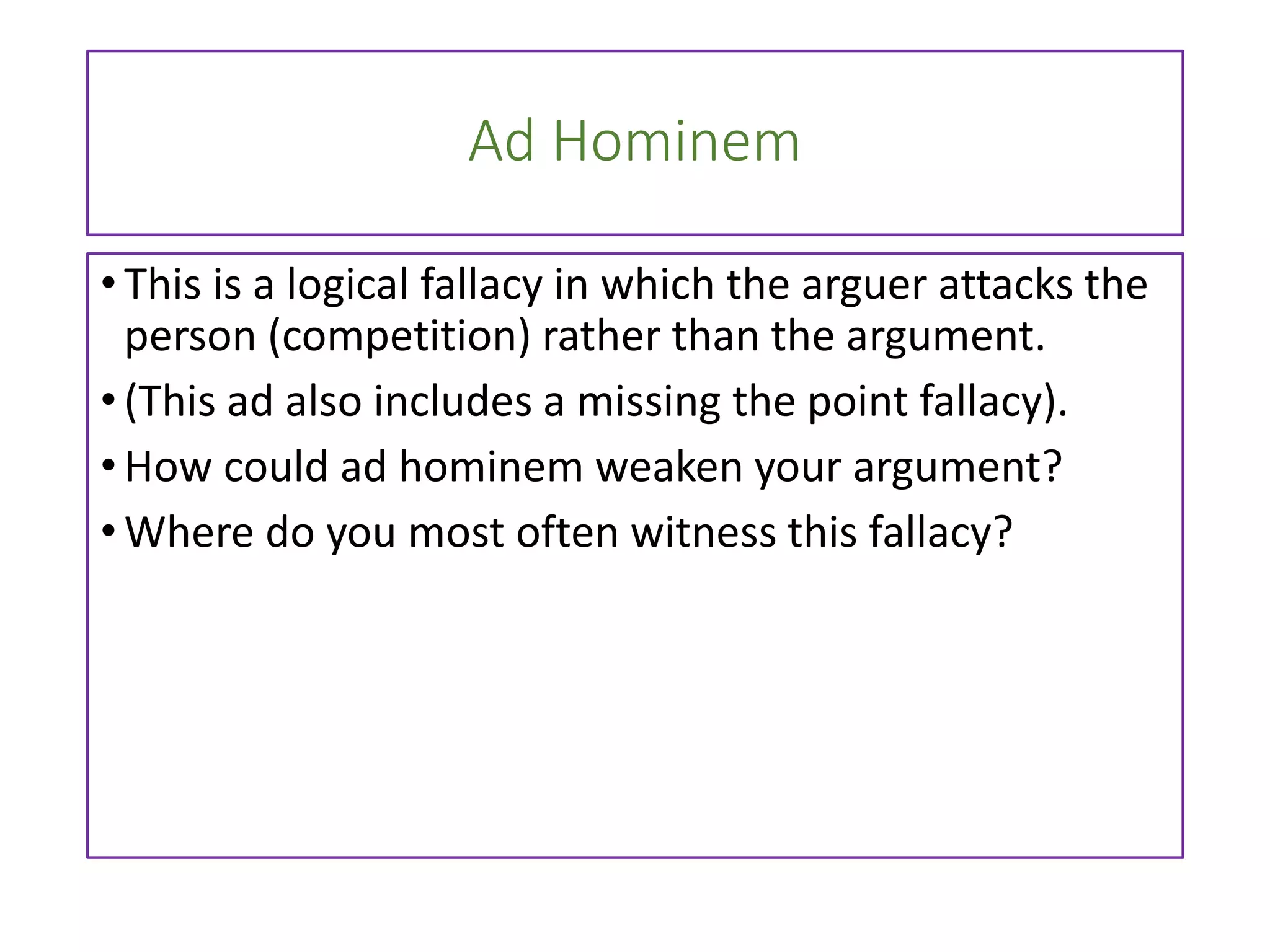 Logical Fallacies | PPTX