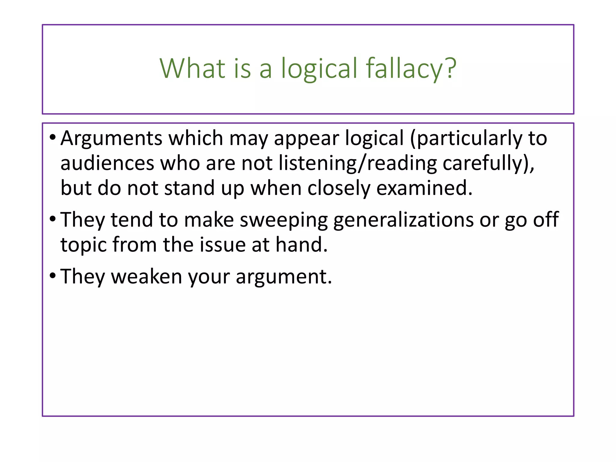 Logical Fallacies | PPTX