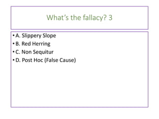 Logical Fallacies | PPTX