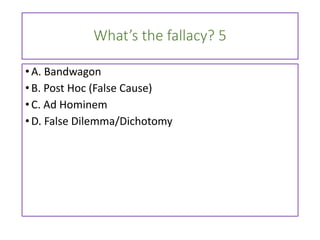 Logical Fallacies | PPTX