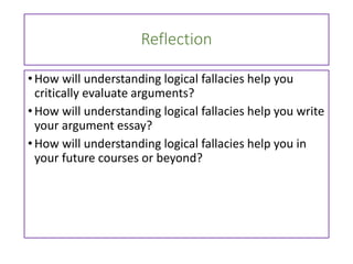 Logical Fallacies | PPTX
