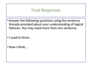 Logical Fallacies | PPTX