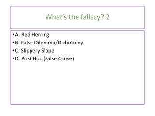 Logical Fallacies | PPTX