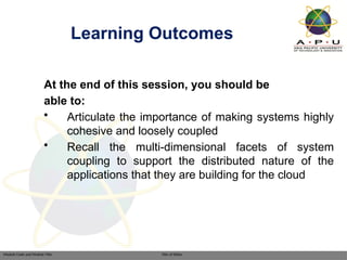 Lecture- Loosely Coupled Cloud Native Architectures-- (1).pptx