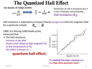 Lecture m.sc. (experiments)-hall effect | PPTX