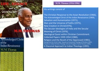 Lecture: M.M. Thomas (1916-1996)-PPS | PPSX