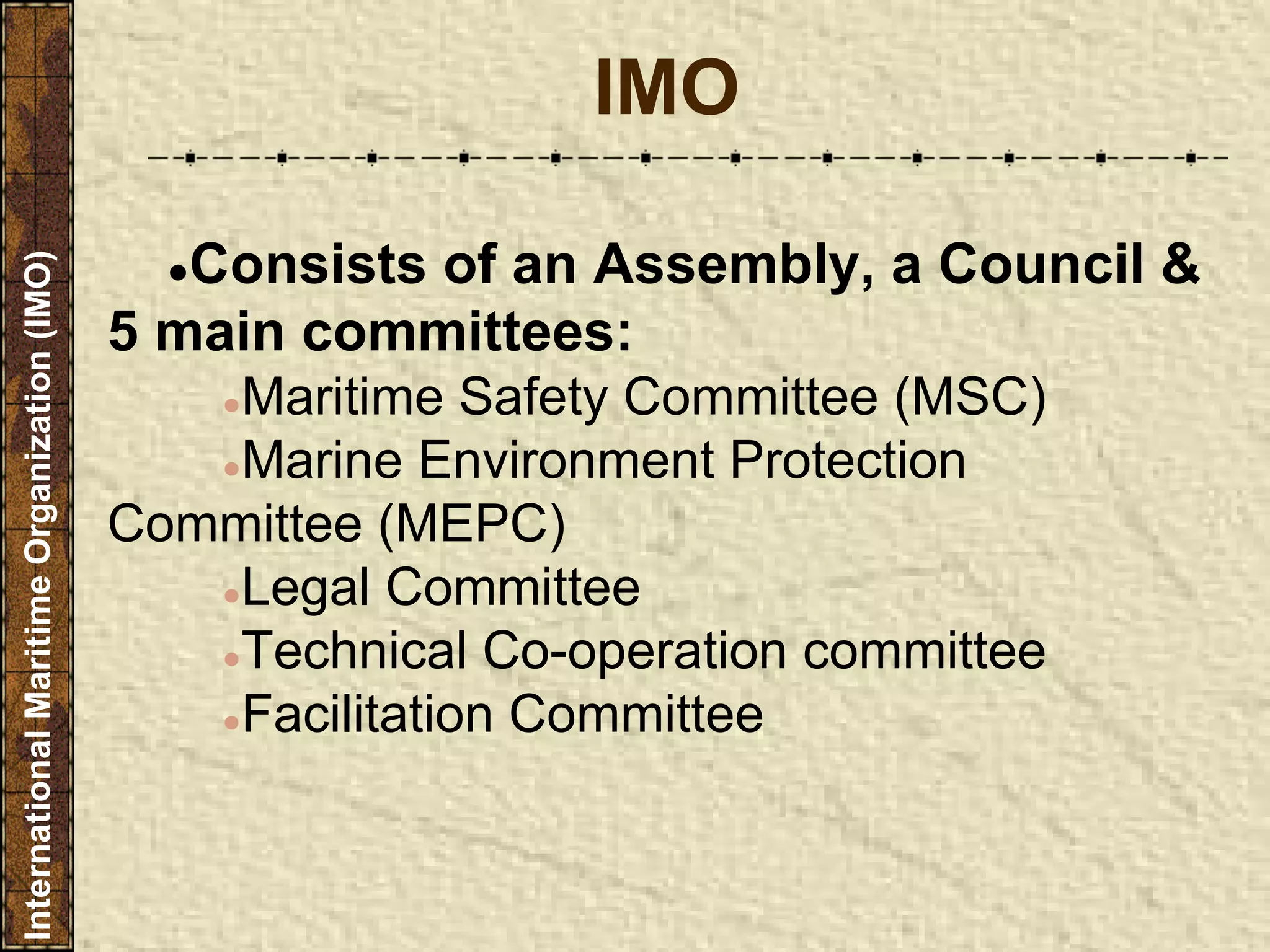 Lecture maritime organizations - salwani | PDF