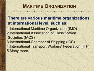 Lecture maritime organizations - salwani | PDF