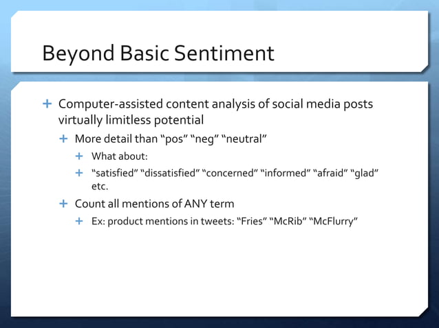 Intro to Sentiment Analysis: What it is, how to conduct it, and what are its limitations? | PPT