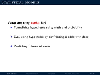 Introduction to statistical modeling in R | PDF