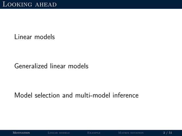 Introduction to statistical modeling in R | PDF