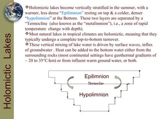 mine pit limnology and water quality | PPT | Chemistry | Science