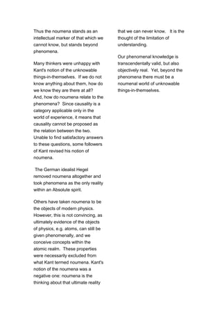 Lecture notes-on-immanuel-kant | PDF