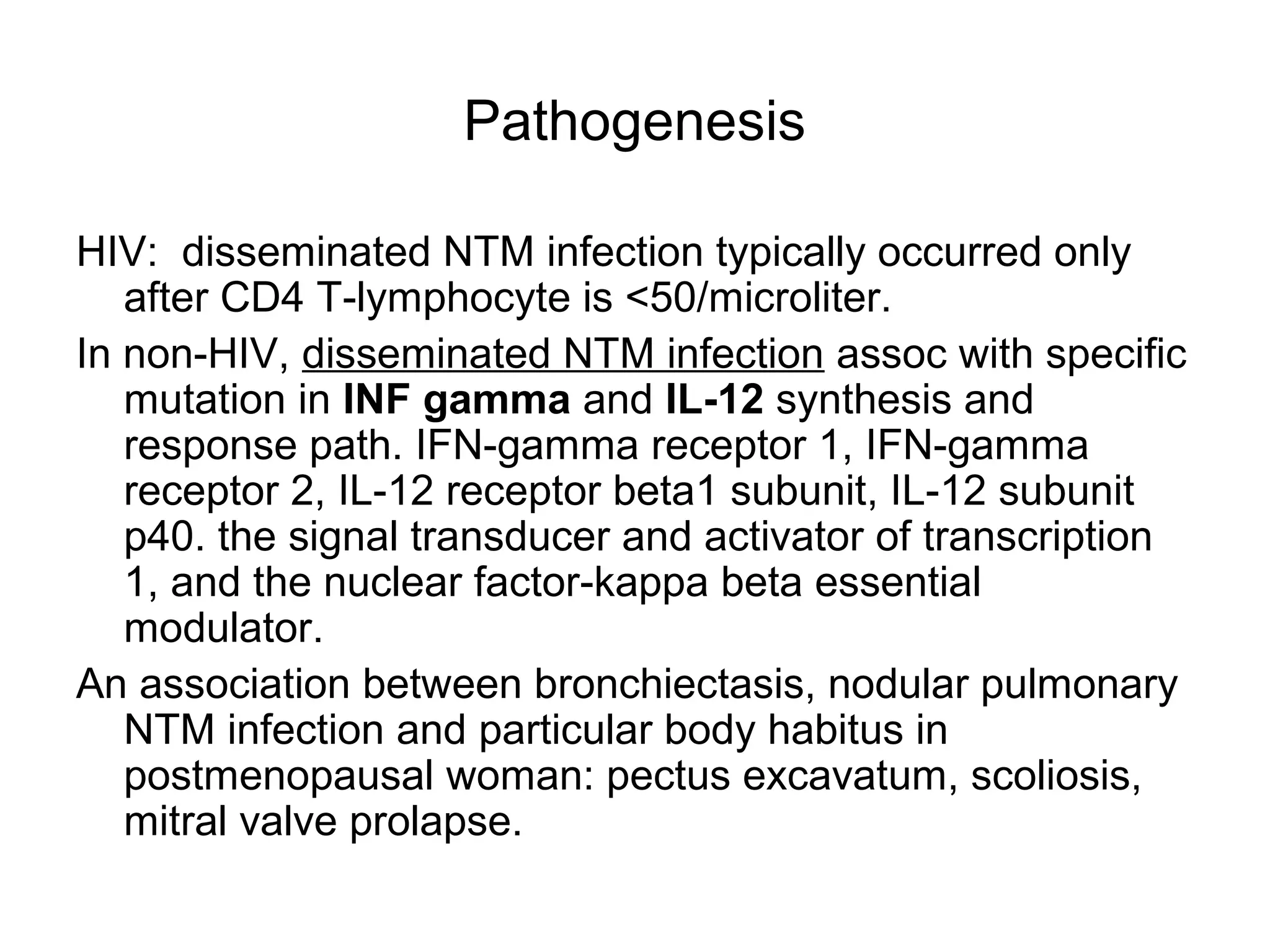 Lecture ntm, diagnosis, treatment, and prevention of nontuberculous | PPT
