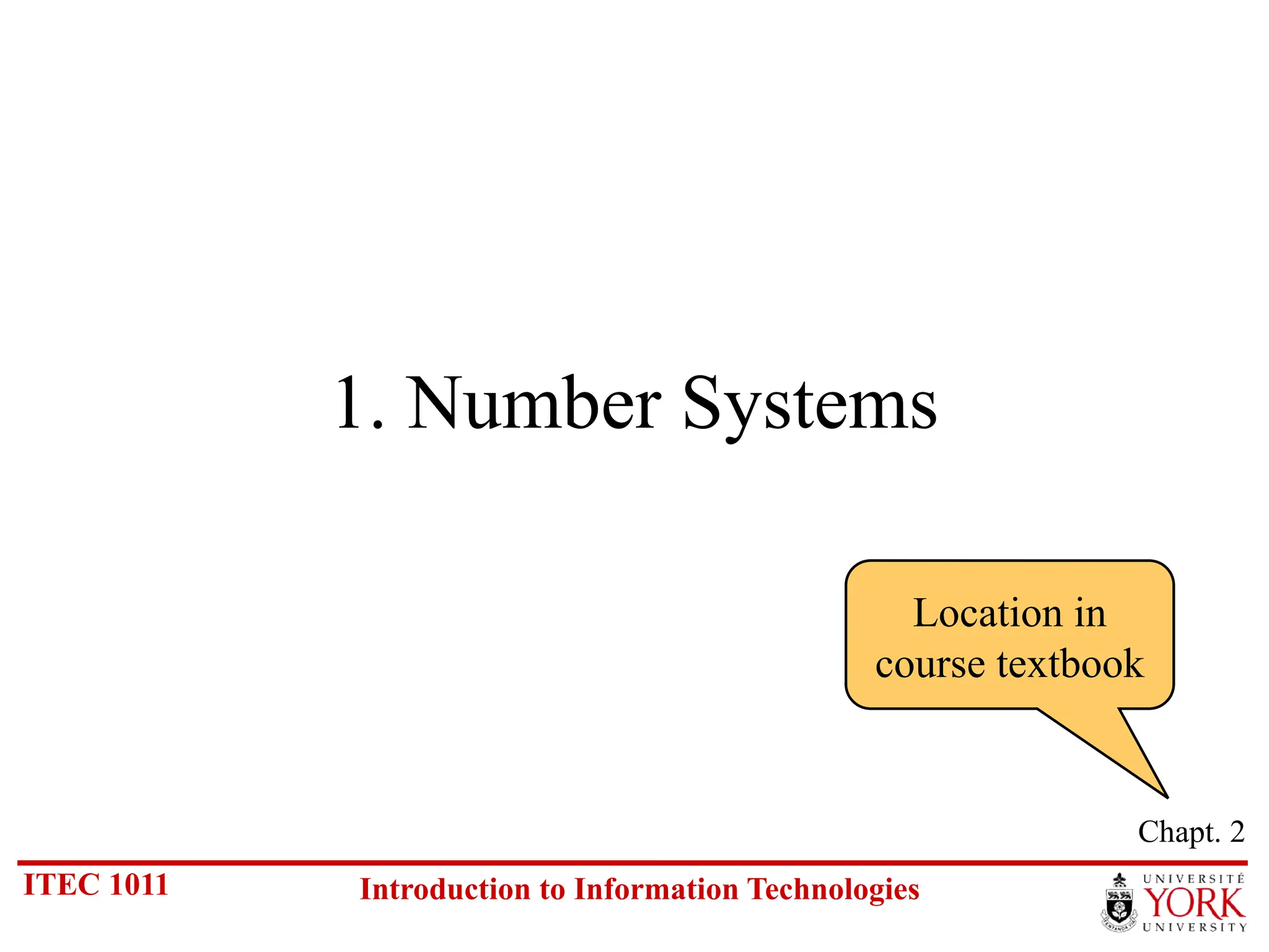 Lecture -NumberSystems and computer numbers | PPTX