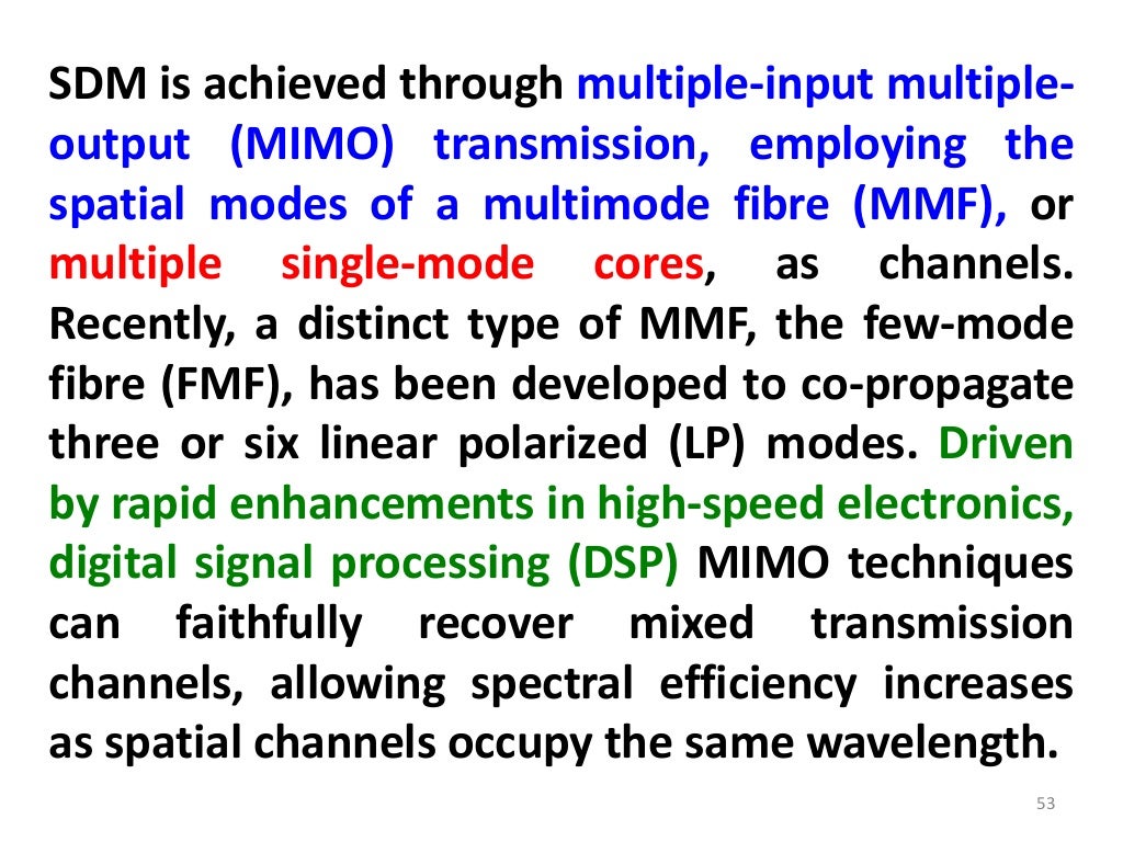 Optical Space Division Multiplexing optical-space-division-multiplexing