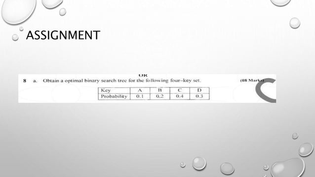 Lecture optimal binary search tree | PPTX | Programming Languages ...