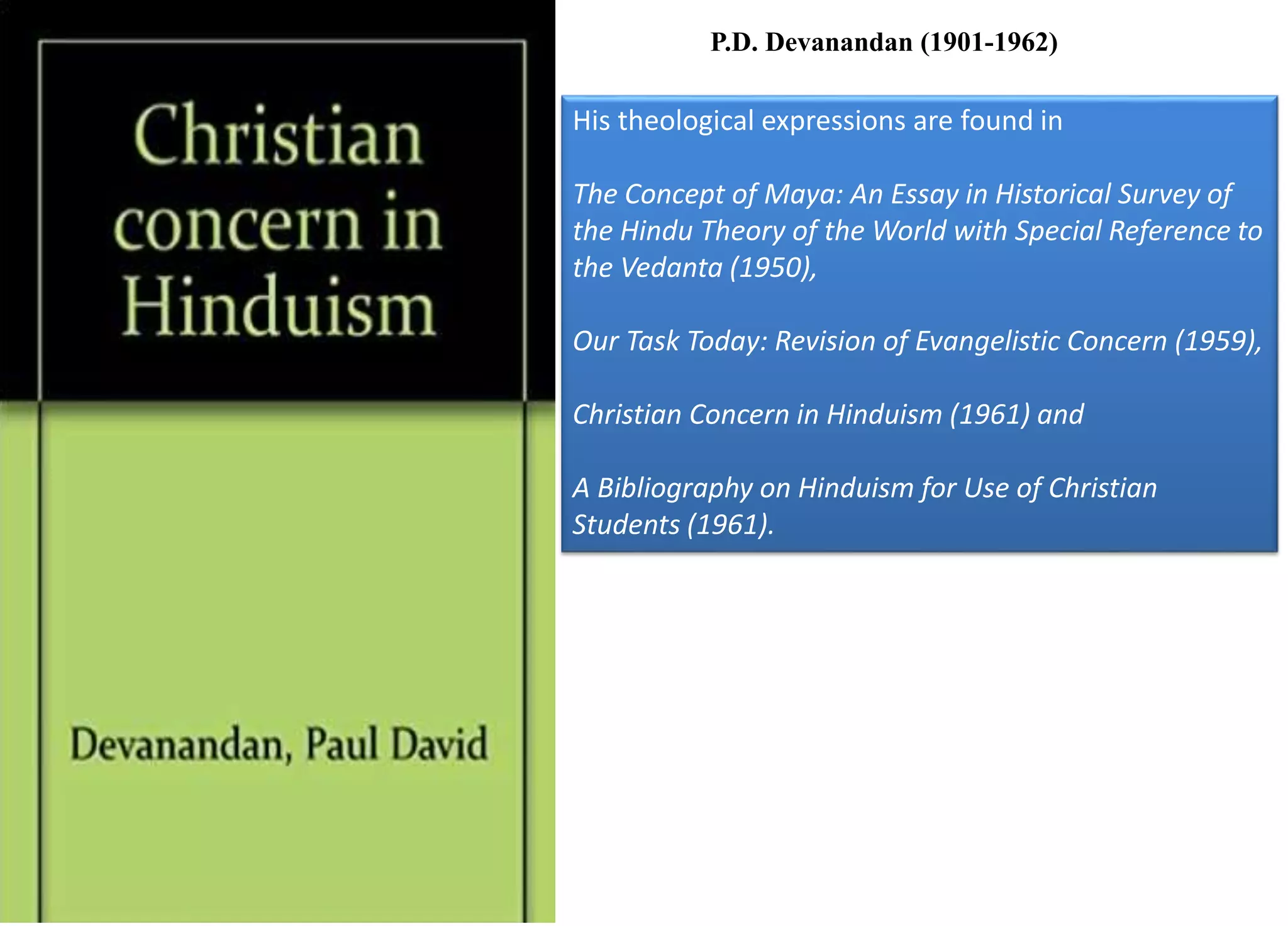 Lecture: P.D. Devanandan (1901-1962 | PPSX