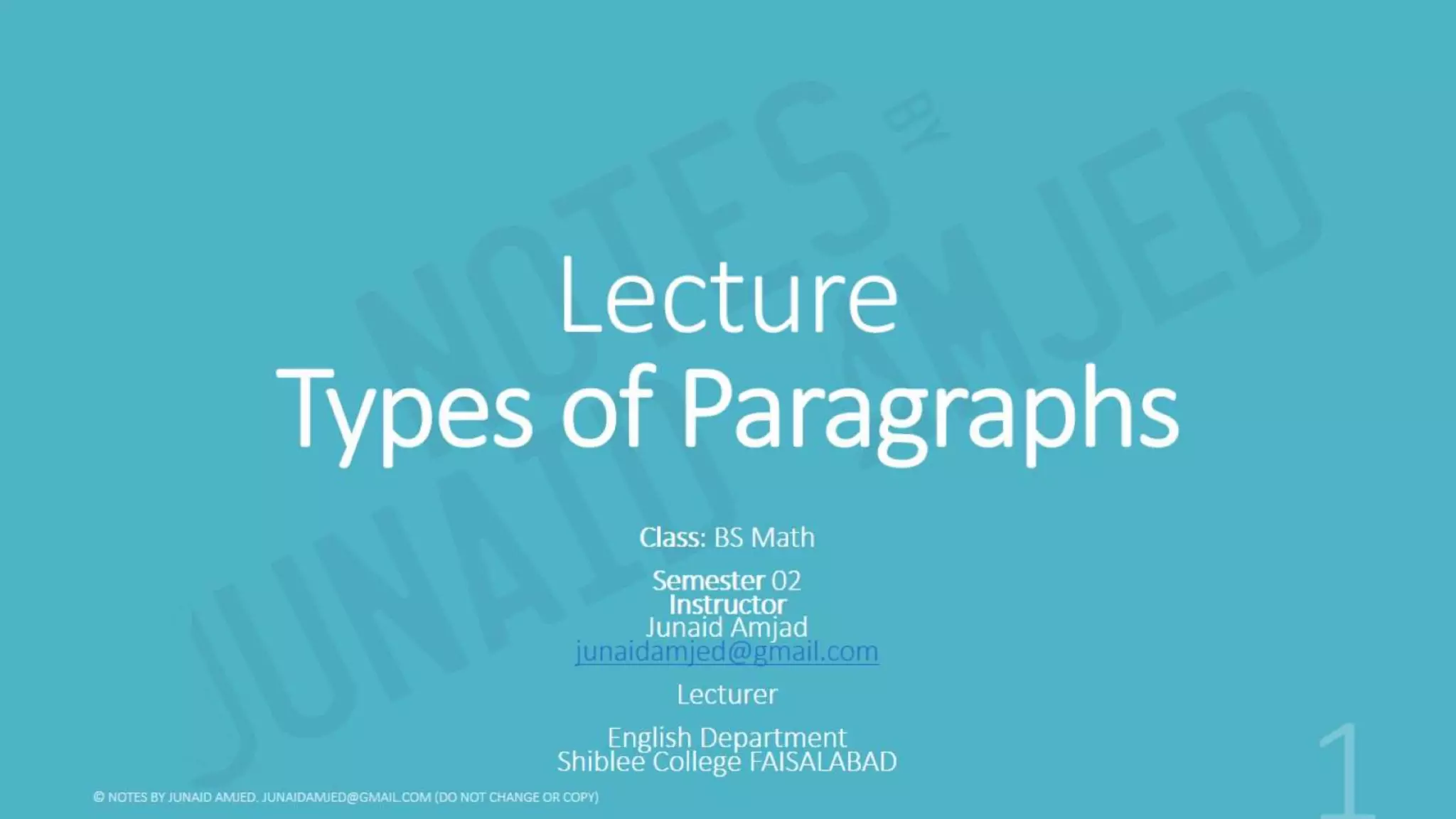 What is Paragraph? Structure and its type | PPTX