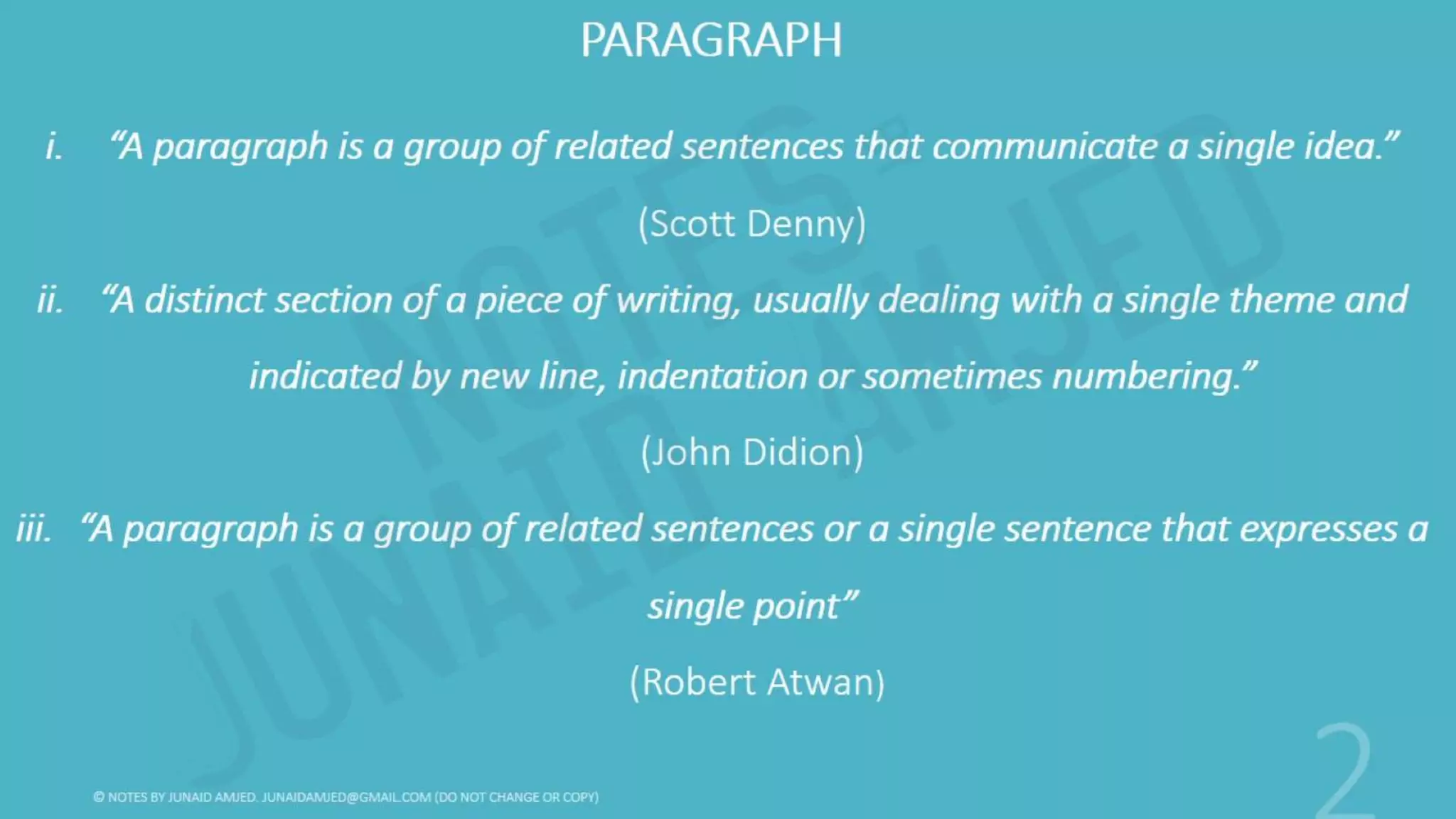 What is Paragraph? Structure and its type | PPTX