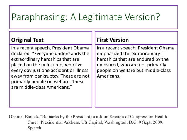 Lecture - Paraphrasing | PPTX | Health Insurance | Insurance