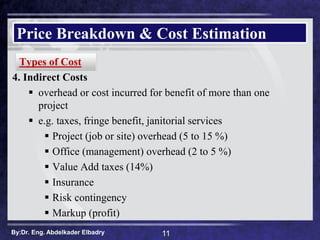 Lecture -Price Breakdown and cost Estimation (1).pdf